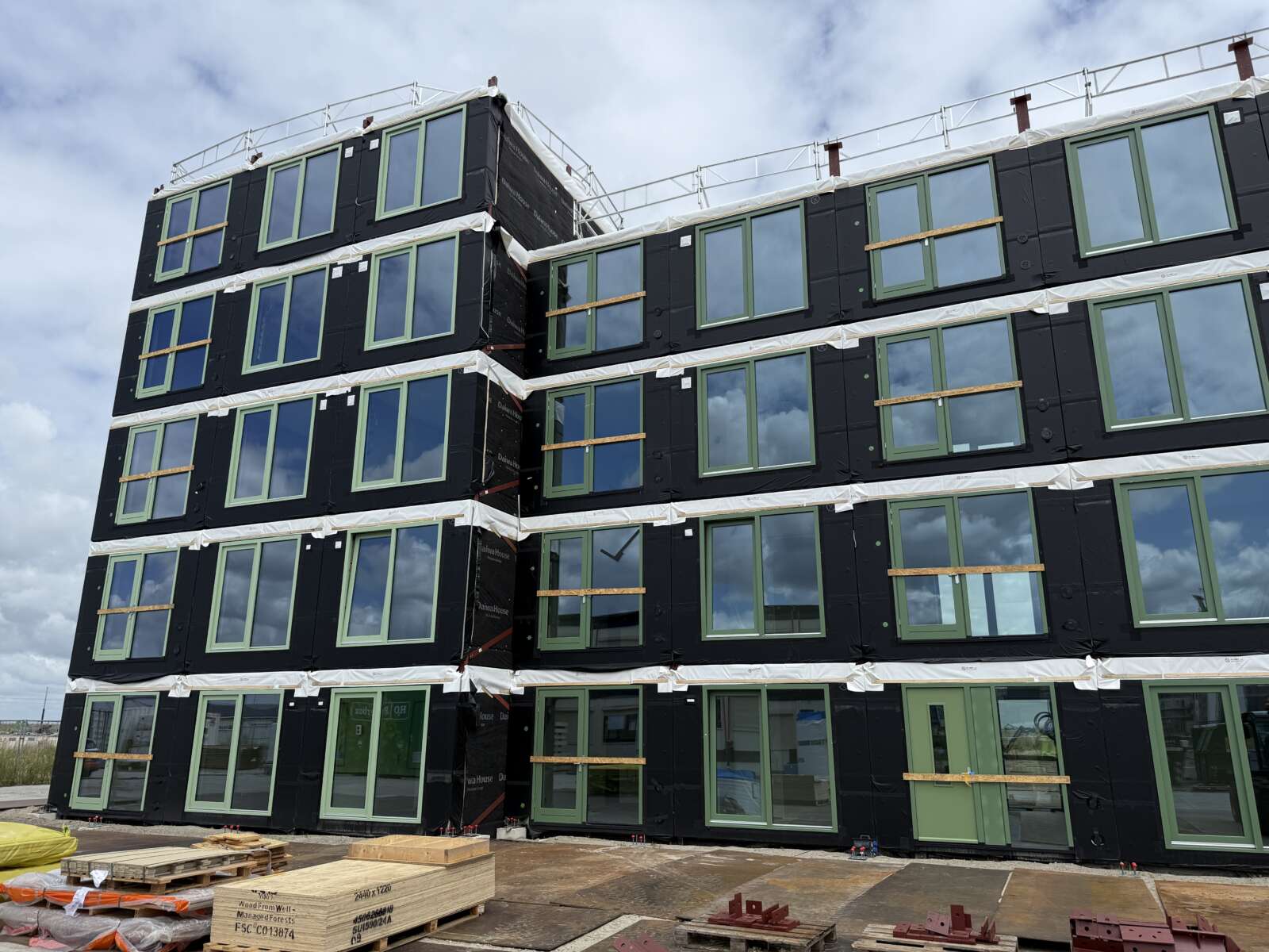 De bouw van de woningen op Strandeiland verloopt spoedig - Daiwa House Modular Europe